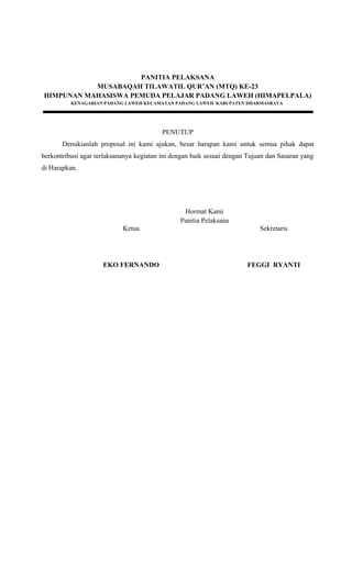 Proposal mtq HIMAPELPALA | DOC