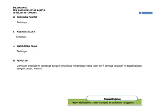 Contoh Proposal Musabaqah Mahasiswa Antar Kampus PDF | PDF