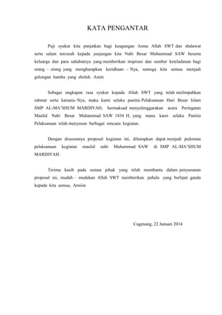 Proposal muludan mm | DOCX