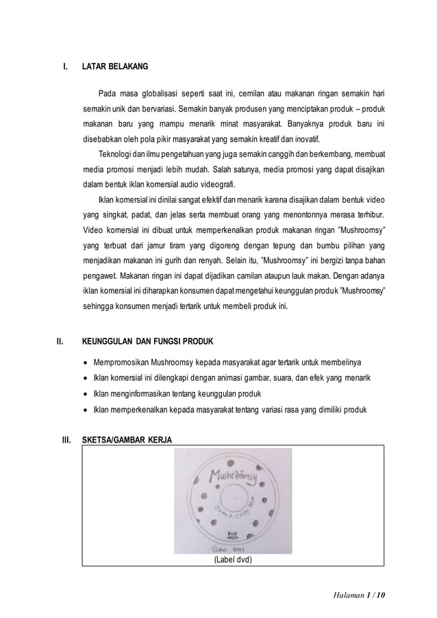 Contoh Proposal Uji Kompetensi Keahlian Multimedia Iklan Produk ...