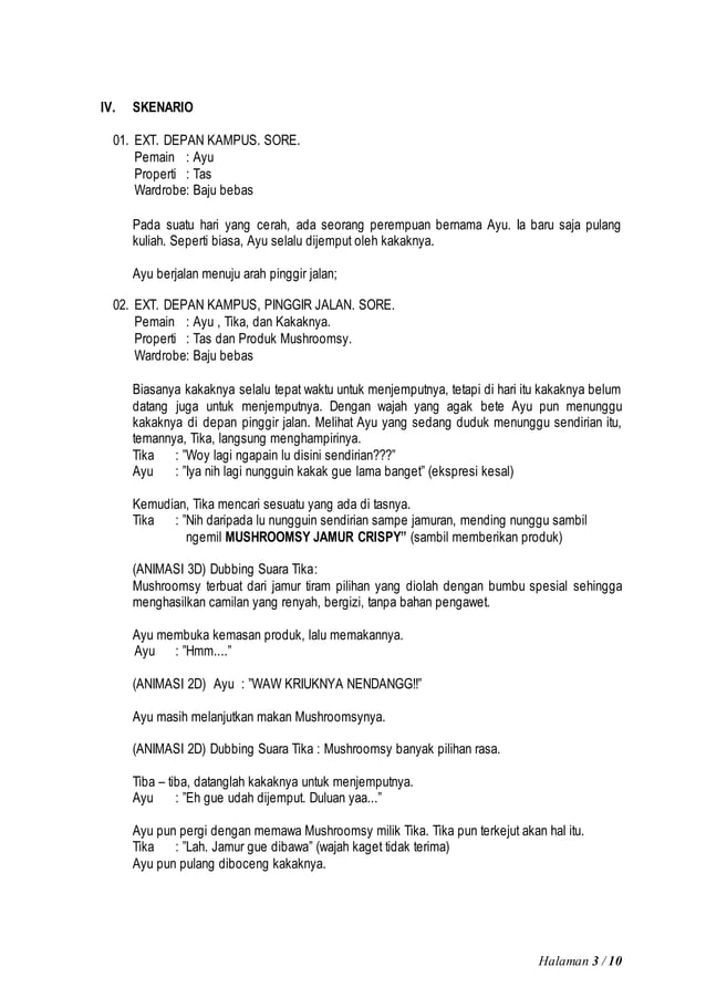 Contoh Proposal Uji Kompetensi Keahlian Multimedia Iklan Produk Mushroomsy | PDF