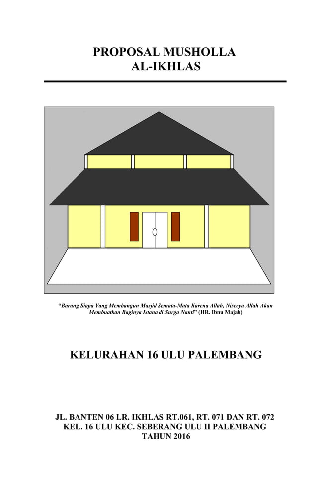 Proposal musollah | PDF