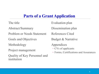 Developing a grant proposal | PDF