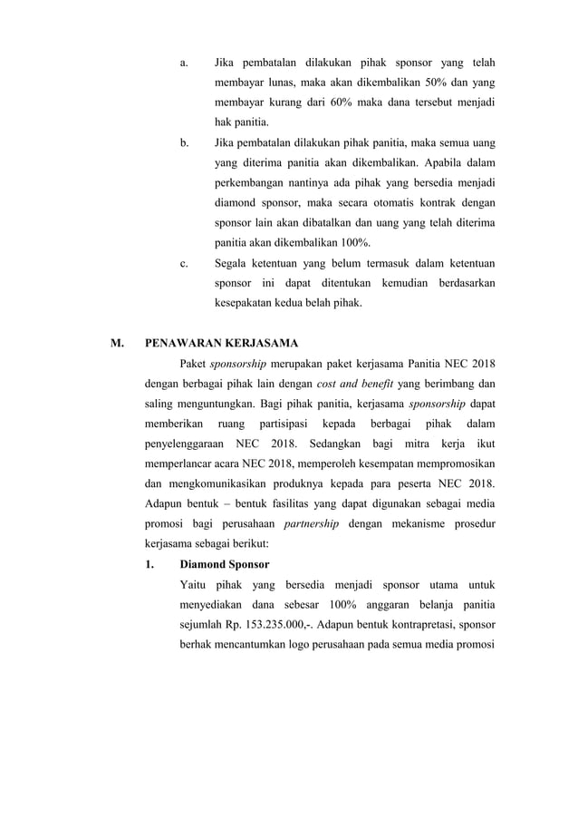 Proposal nec unram_2018_(autosaved) | PDF
