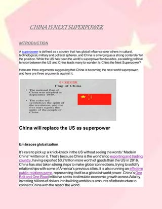 china is next superpower | PDF