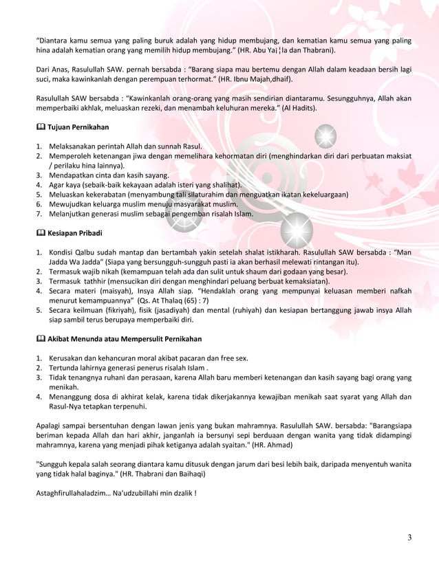 Proposal nikah & tips merencanakan pernikahan | PDF