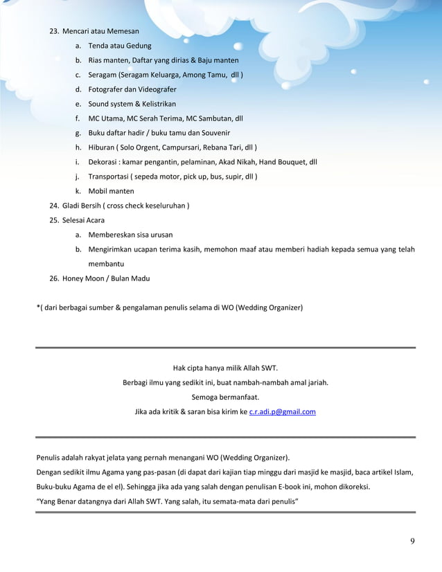 Proposal nikah & tips merencanakan pernikahan | PDF