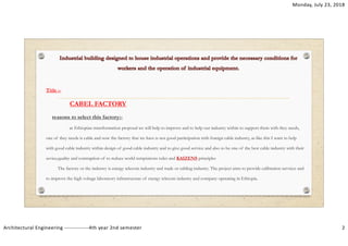 Proposal of industry factory | PDF