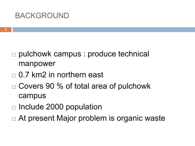 Proposal on solid waste management | PPTX