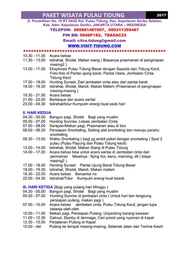 PROPOSAL OUTBOUND PERUSAHAAN | PDF