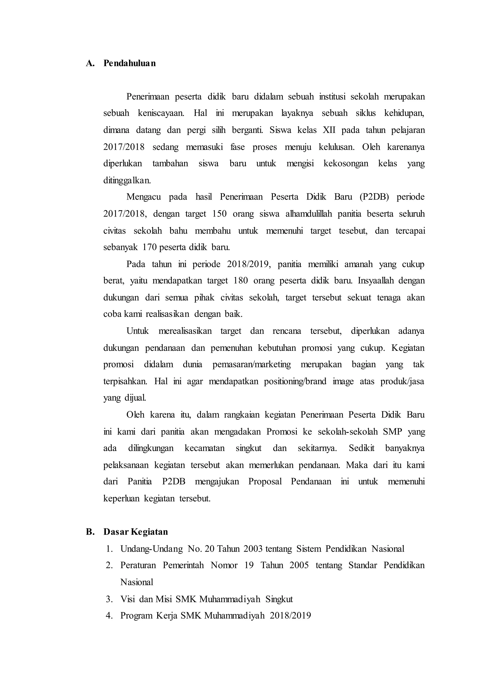 Proposal ppdb 2019 2020 | PDF