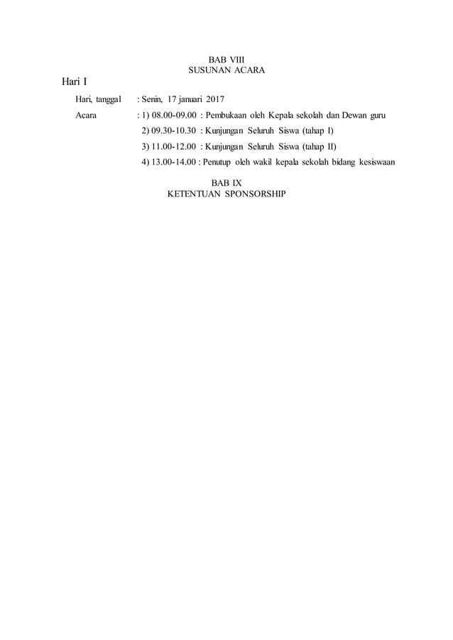 Proposal pameran | DOCX