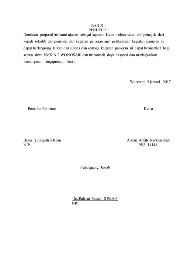 Proposal pameran | DOCX