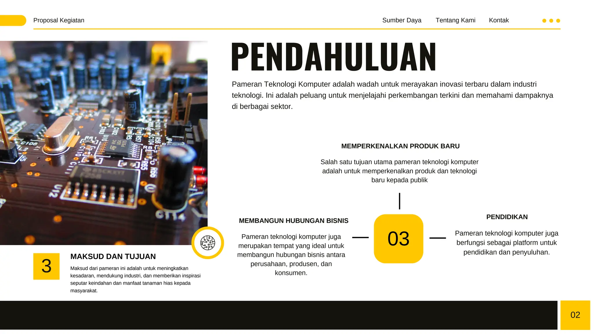 Rancangan Proposal untuk Pameran Teknologi Komputer | PDF
