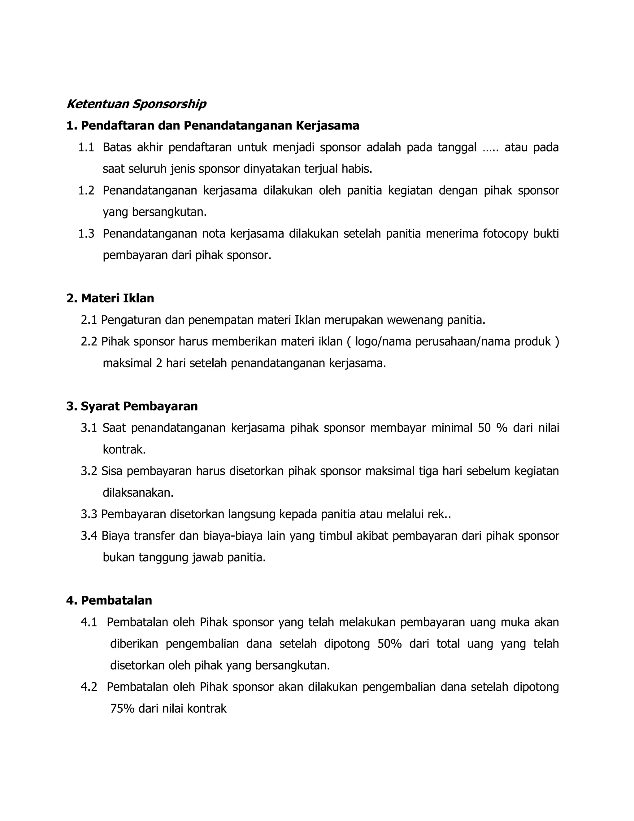 Proposal pelaksanaan | PDF