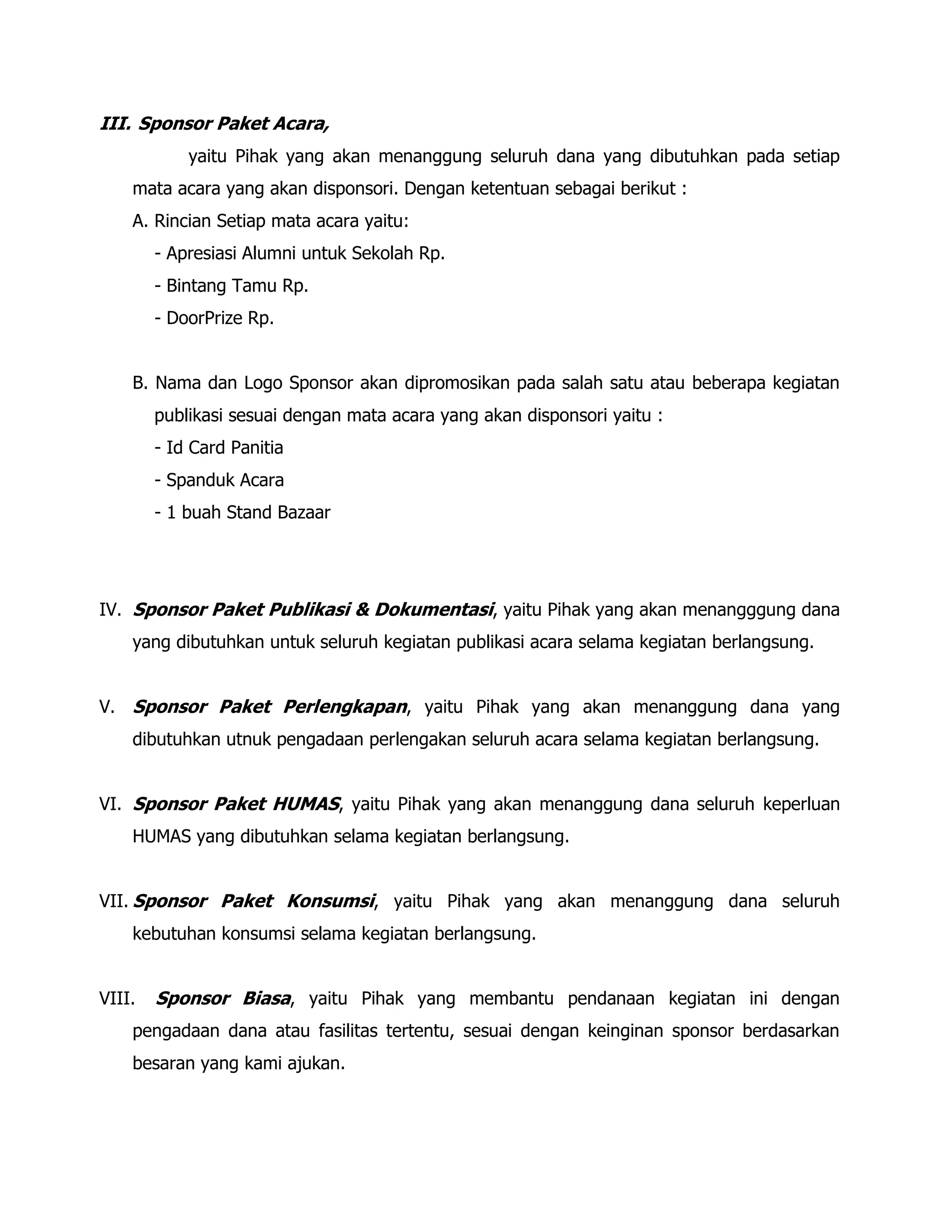 Proposal pelaksanaan | PDF