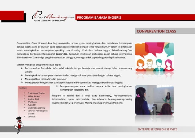 Proposal Pelatihan Bahasa Inggris (in company training) - PrivatBandung.Com