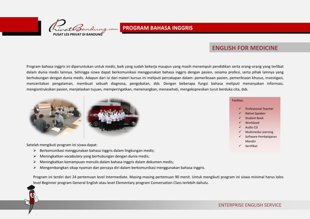 Proposal Pelatihan Bahasa Inggris (in company training) - PrivatBandung.Com