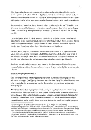 Proposal Pembangunan Embung Khusus Petani Durian Pogog | DOCX