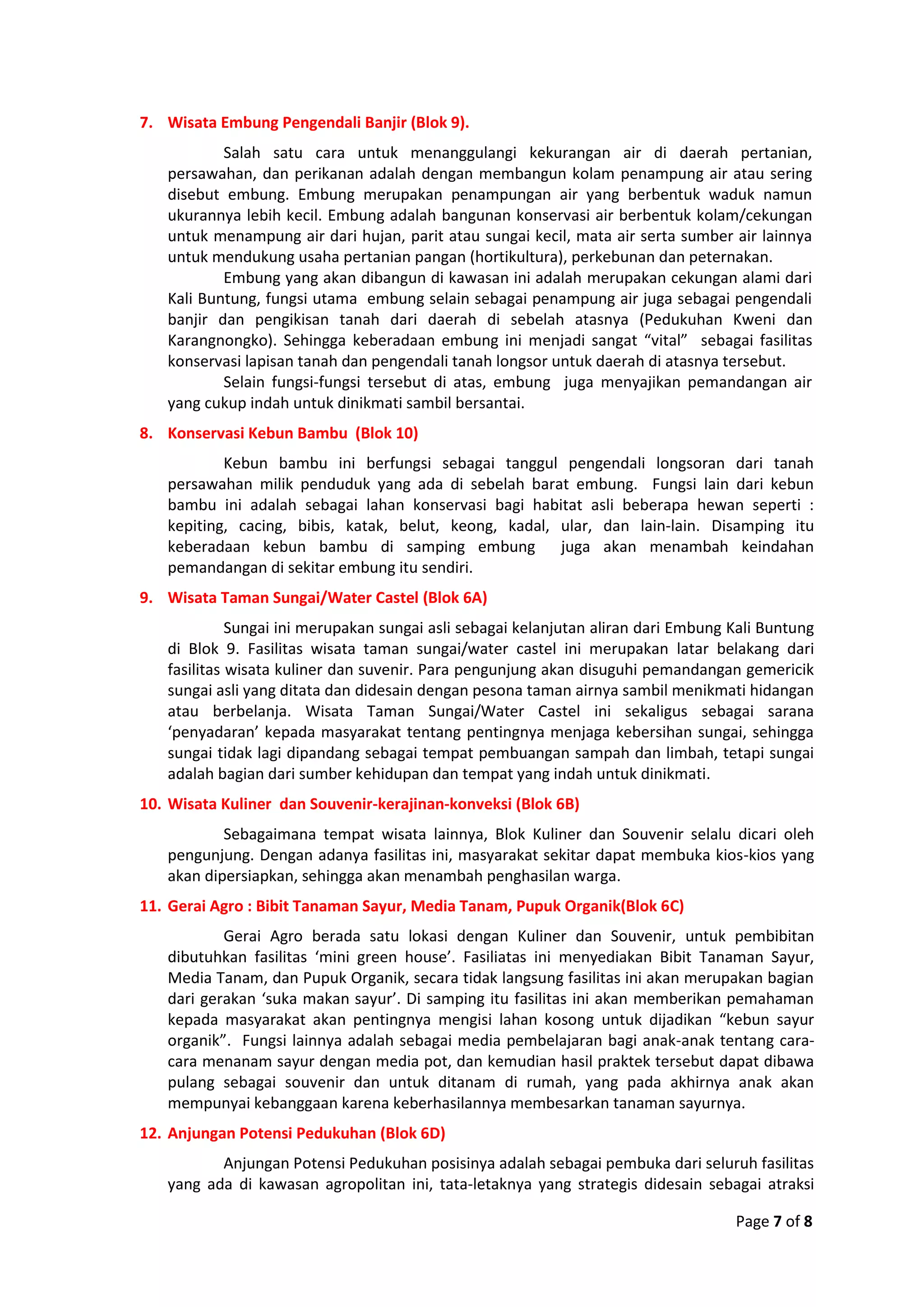 Proposal pembangunan kawasan agropolitan panggungharjo | DOCX