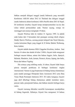Proposal pembuatan patung gayatri. | PDF