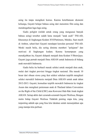 Proposal pembuatan patung gayatri. | PDF