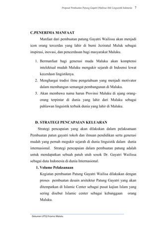 Proposal pembuatan patung gayatri. | PDF