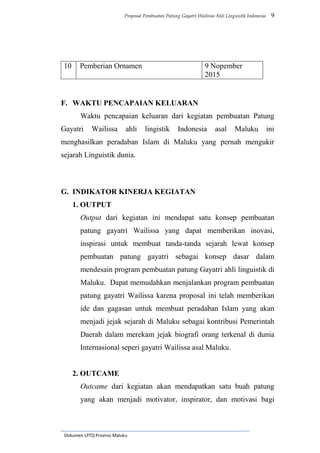 Proposal pembuatan patung gayatri. | PDF