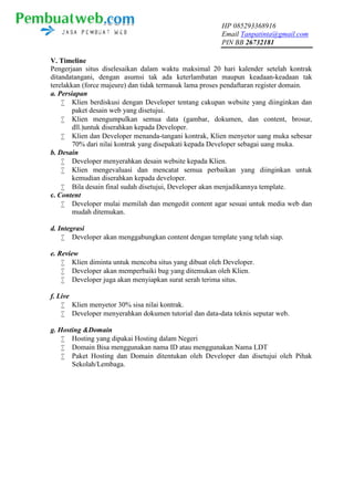 Jasa pembuatan web | PDF