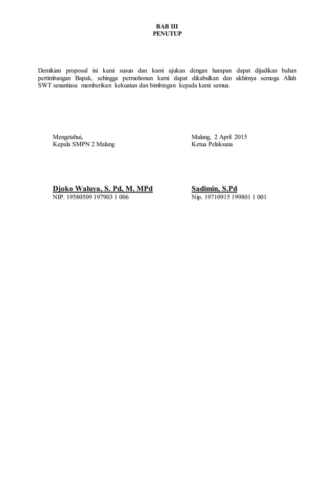 Proposal pemindahan lab 2015 | DOCX