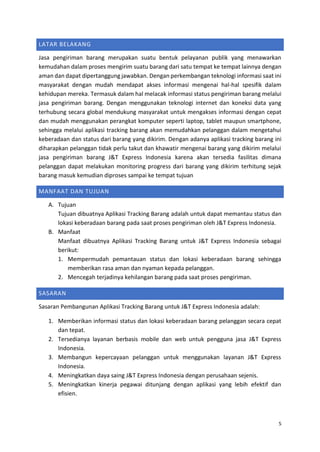 Proposal Penawaran Pembangunan Aplikasi Tracking Barang | PDF