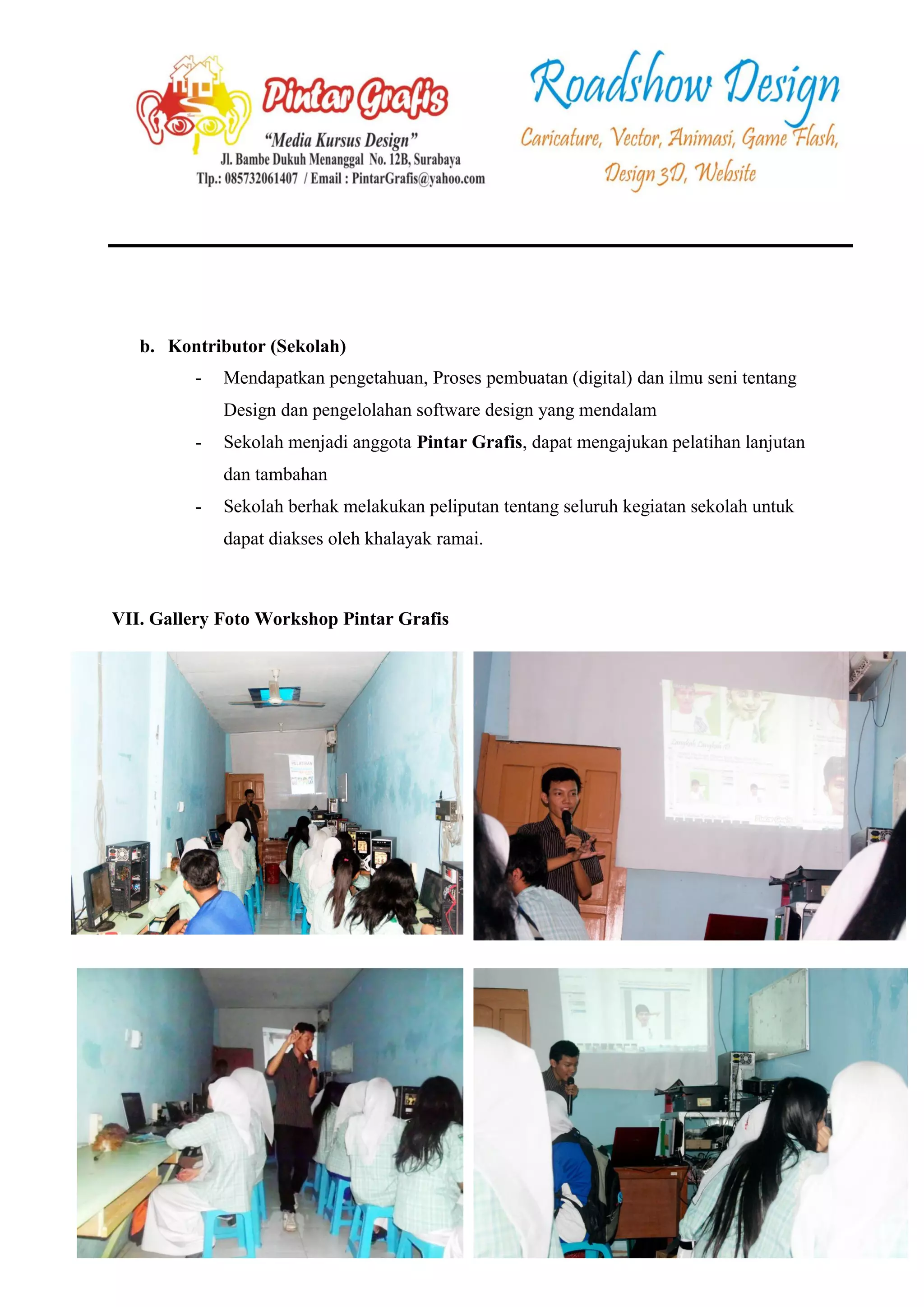 Proposal Penawaran 8 Program Workshop Design - Free [Pintar Grafis] | PDF