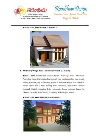 Proposal Penawaran 8 Program Workshop Design - Free [Pintar Grafis] | PDF