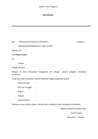 Proposal Penawaran 8 Program Workshop Design - Free [Pintar Grafis] | PDF