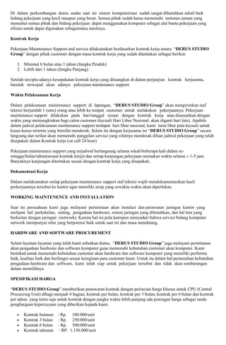 Proposal penawaran kerjasama | DOC