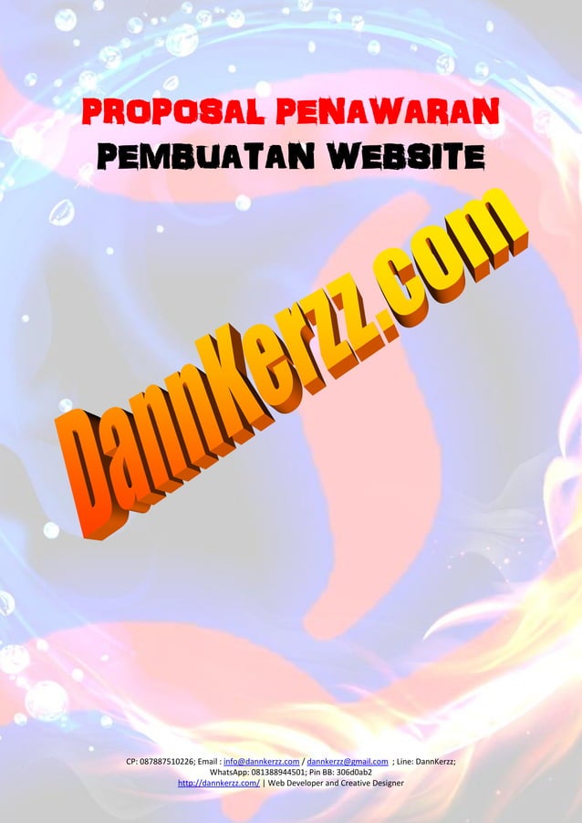 Proposal penawaran pembuatan website | PDF