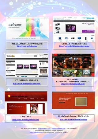 Proposal penawaran pembuatan website | PDF