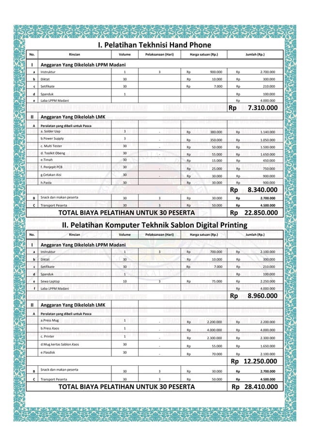 Proposal penawaran ppmk apbd 2017 | PDF
