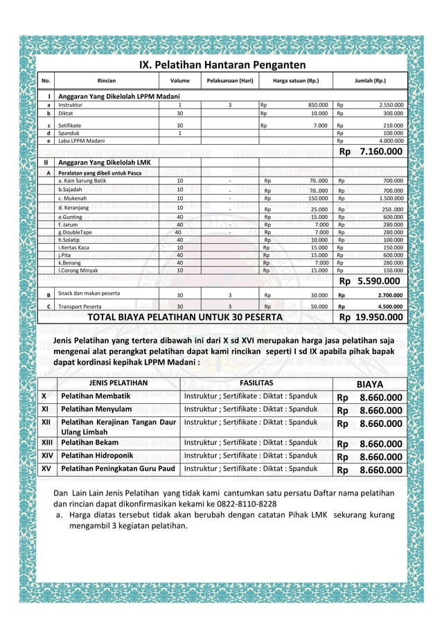 Proposal penawaran ppmk apbd 2017 | PDF