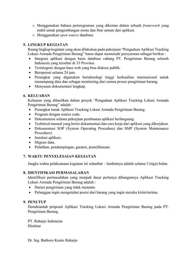 Proposal penawaran proyek | PDF