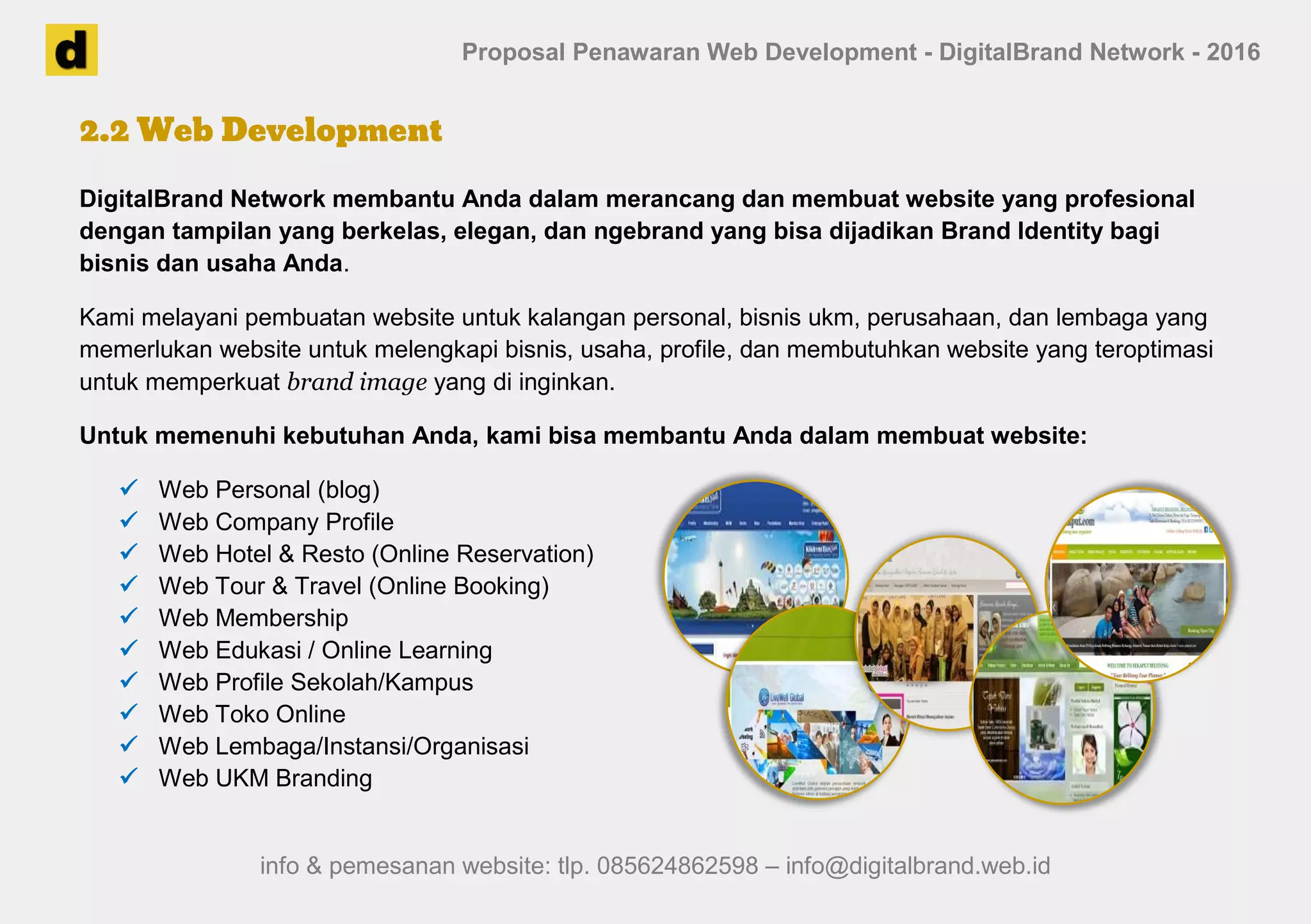 Penawaran Pembuatan Website Profesional - Web Design & Developer ...