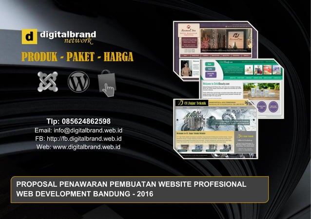 Penawaran Pembuatan Website Profesional - Web Design & Developer Bandung | PDF