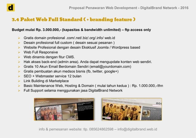 Penawaran Pembuatan Website Profesional - Web Design & Developer Bandung | PDF
