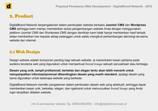 Penawaran Pembuatan Website Profesional - Web Design & Developer Bandung | PDF