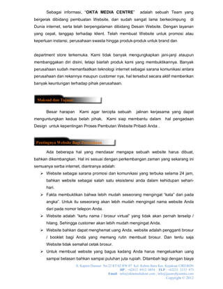 Proposal penawaran website | PDF