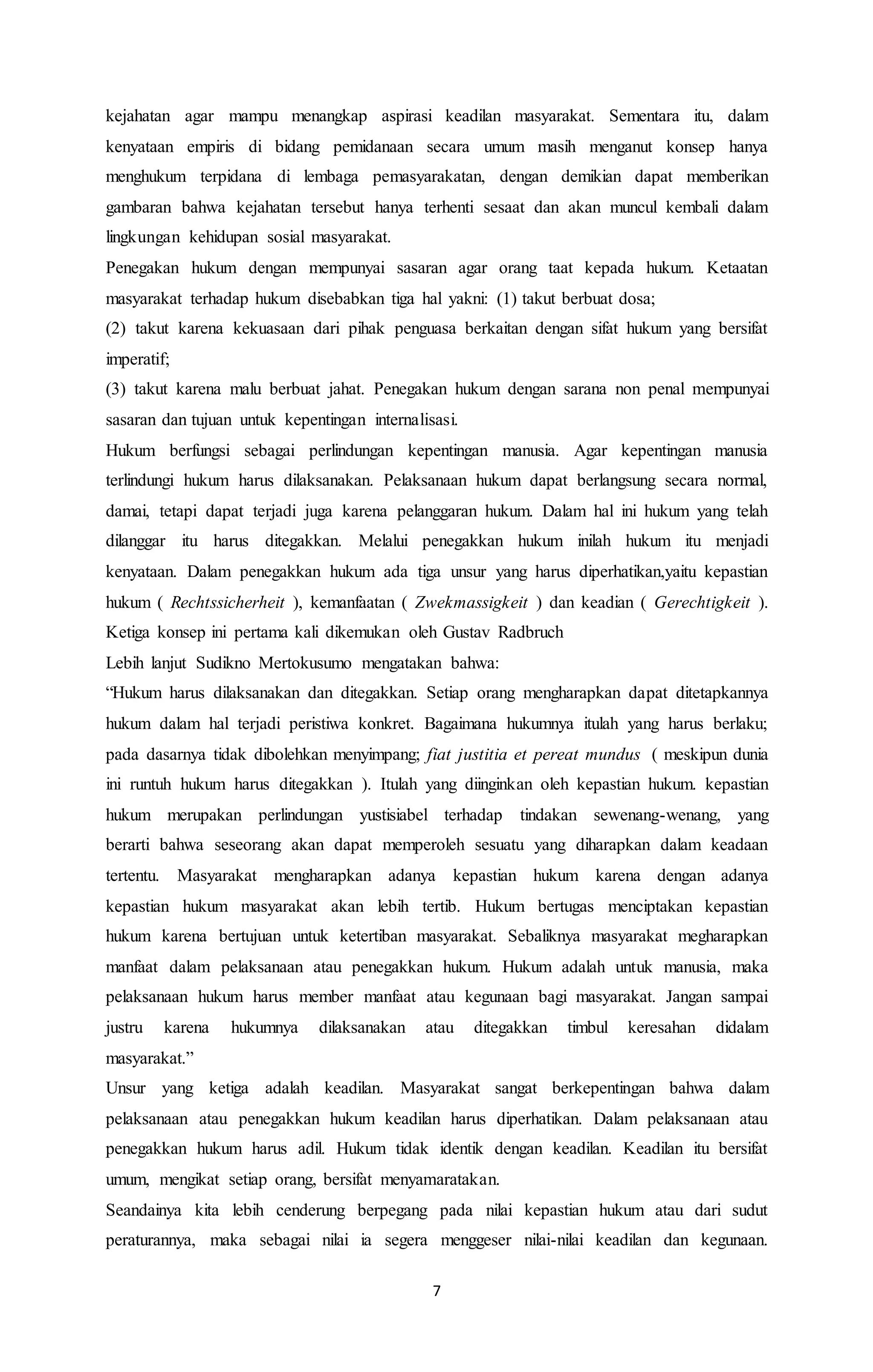 Proposal penegakan hukum | PDF