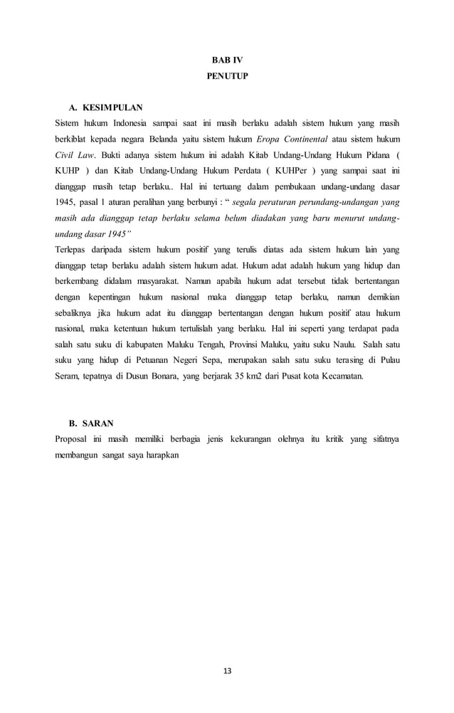 Proposal penegakan hukum | PDF