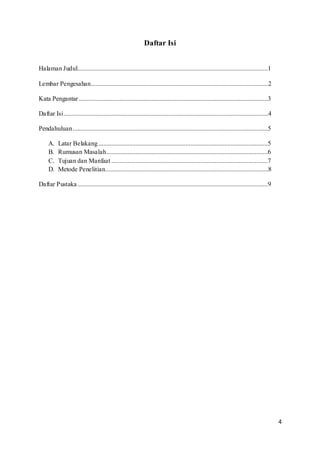 Proposal penelitan | PDF