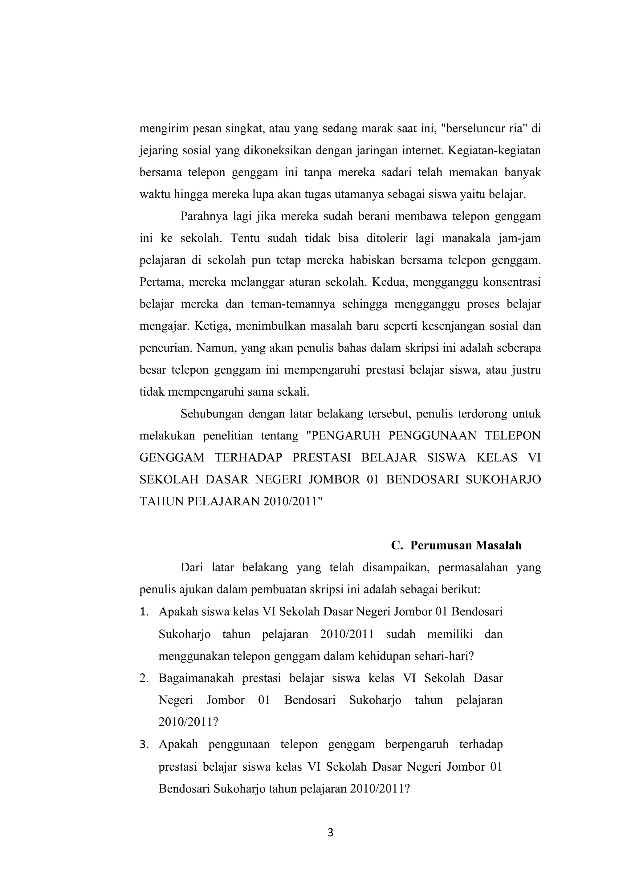 Proposal penelitian | DOC