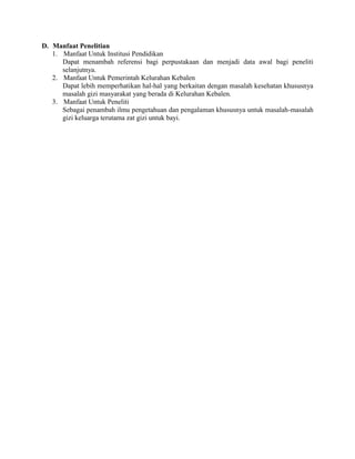 Proposal Penelitian | PDF